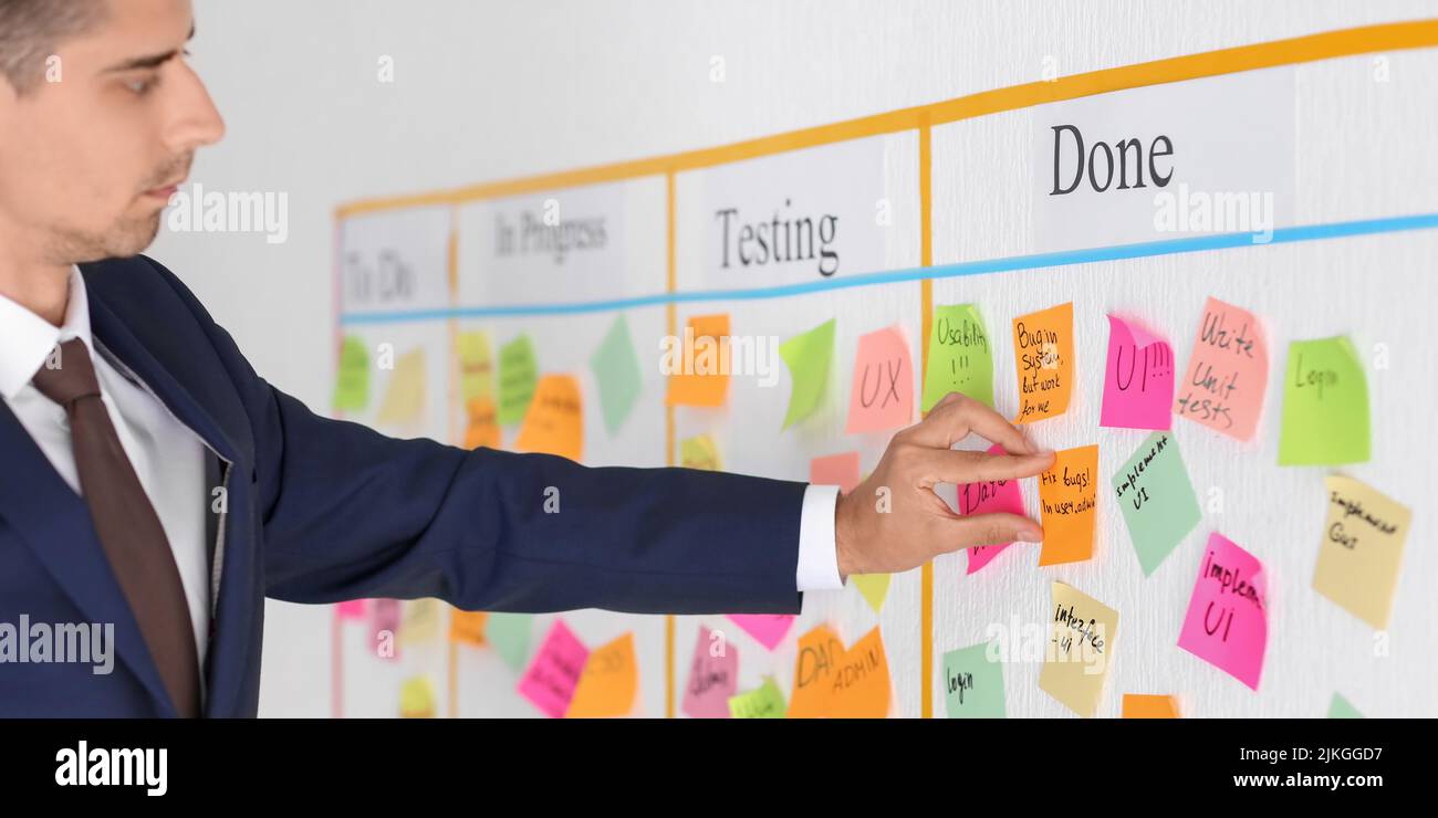 Attaching stickers hi-res stock photography and images - Alamy