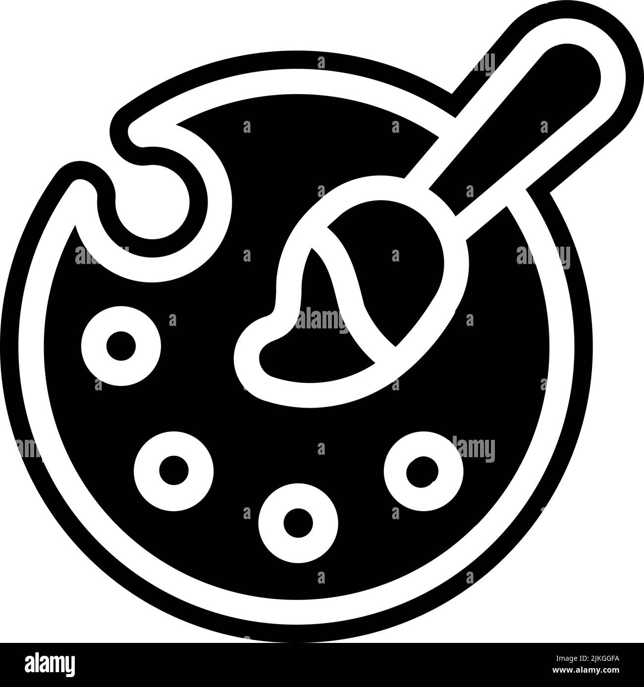 color palette icon black vector illustration Stock Vector Image & Art ...