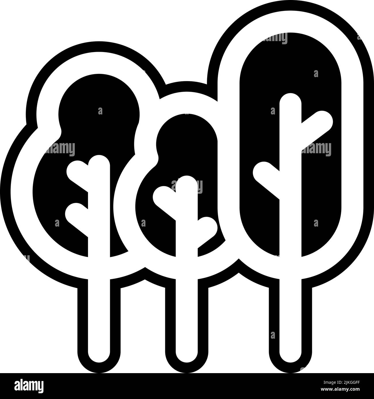 forest icon black vector illustration Stock Vector Image & Art - Alamy