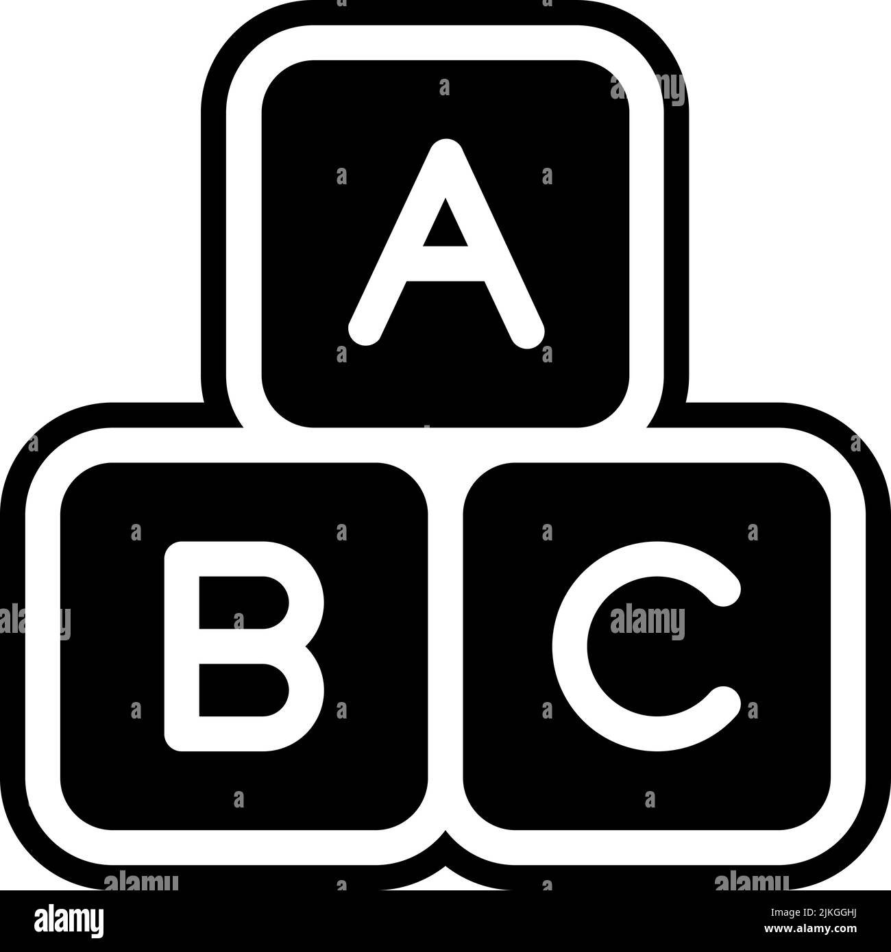 alphabet icon black vector illustration Stock Vector Image & Art - Alamy