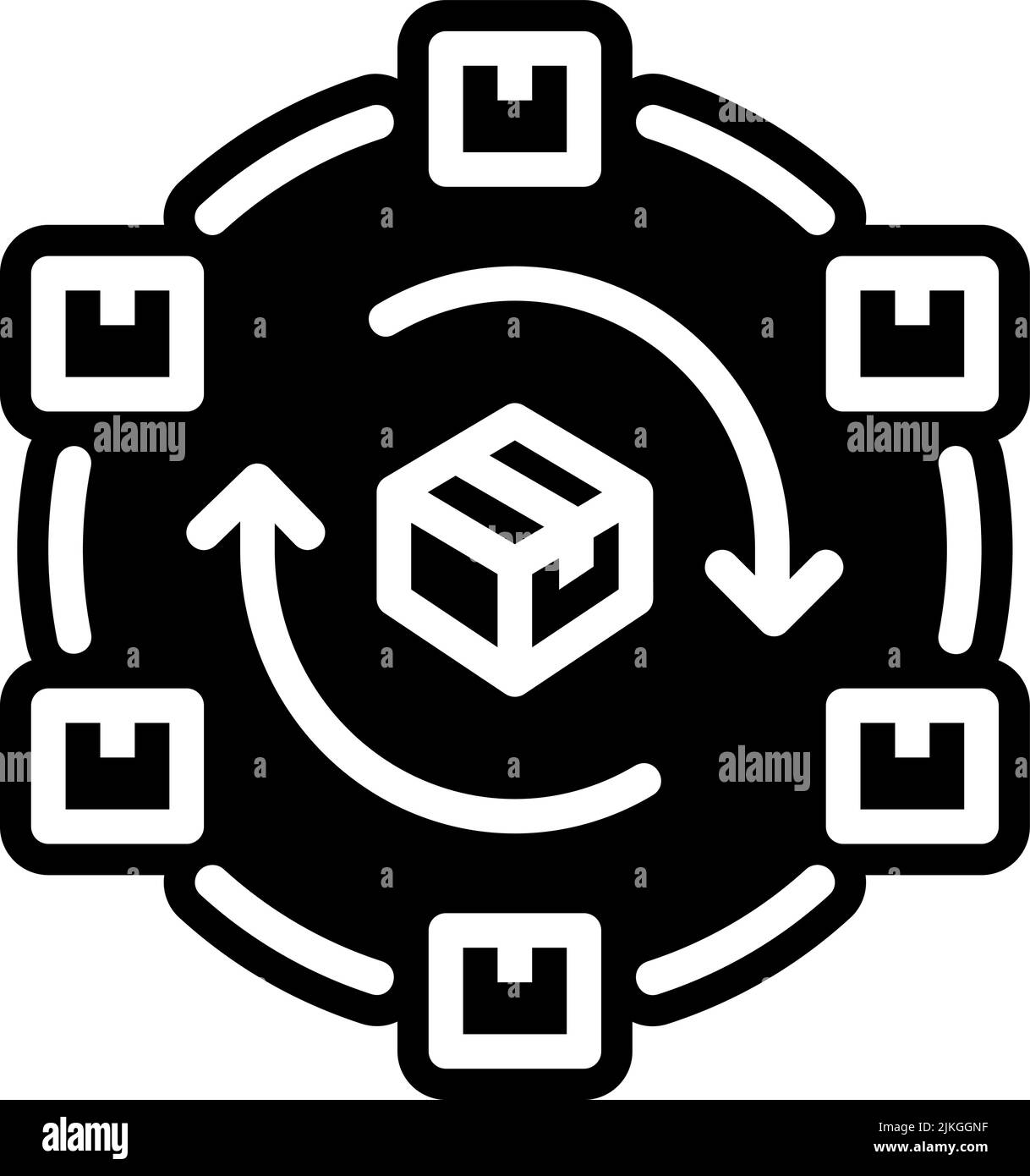 network icon black vector illustration Stock Vector Image & Art - Alamy