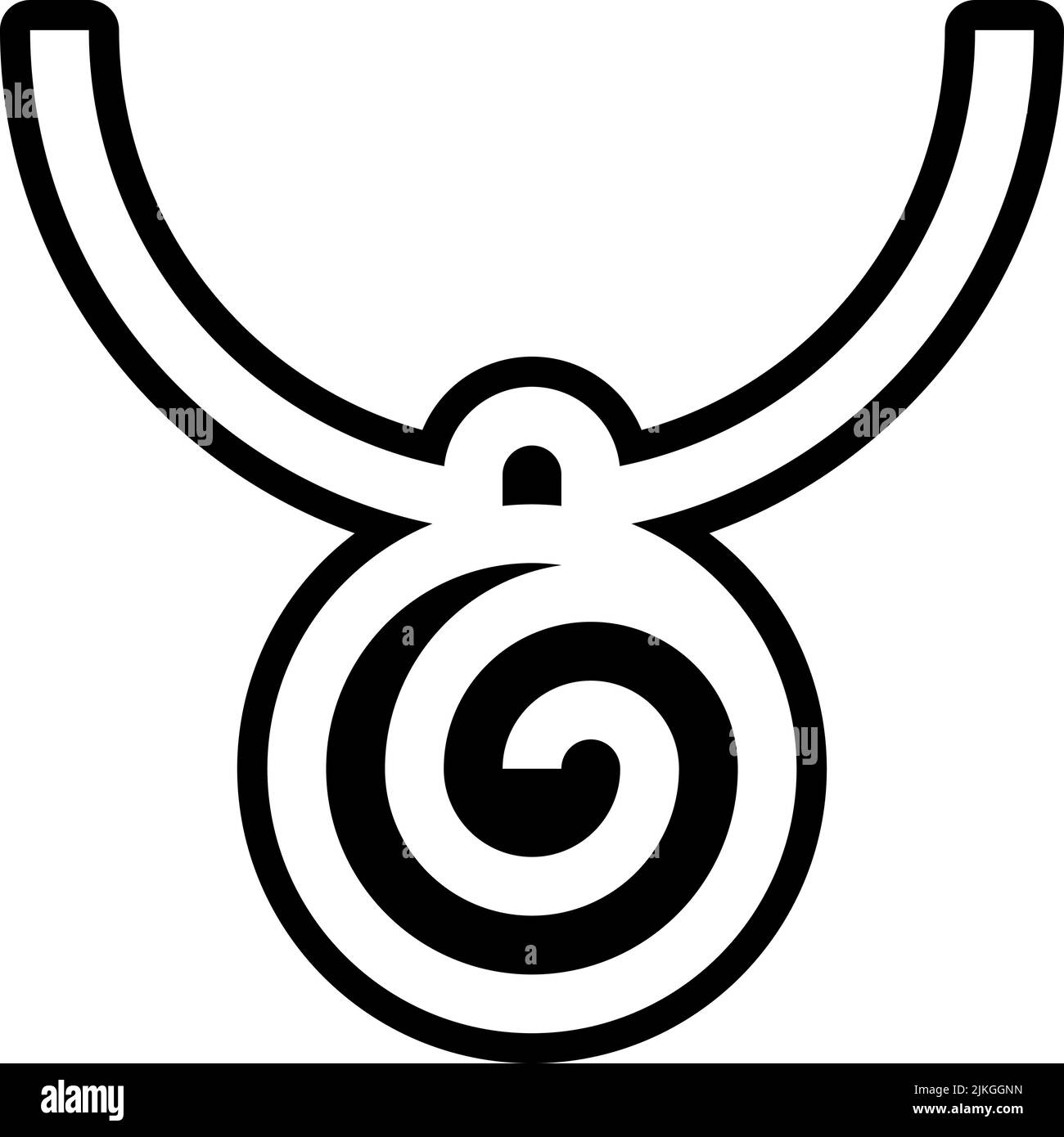 hypnosis icon black vector illustration Stock Vector Image & Art - Alamy