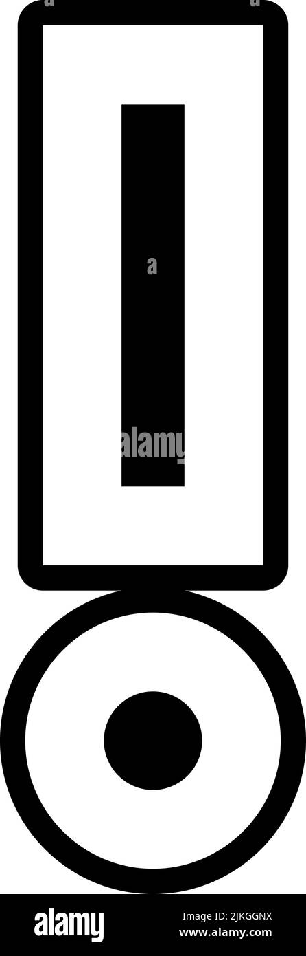 exclamation mark icon black vector illustration Stock Vector Image ...