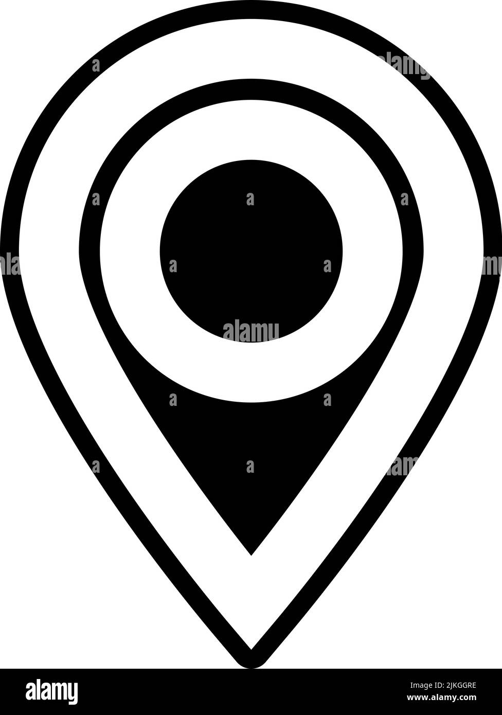 location icon black vector illustration Stock Vector Image & Art - Alamy