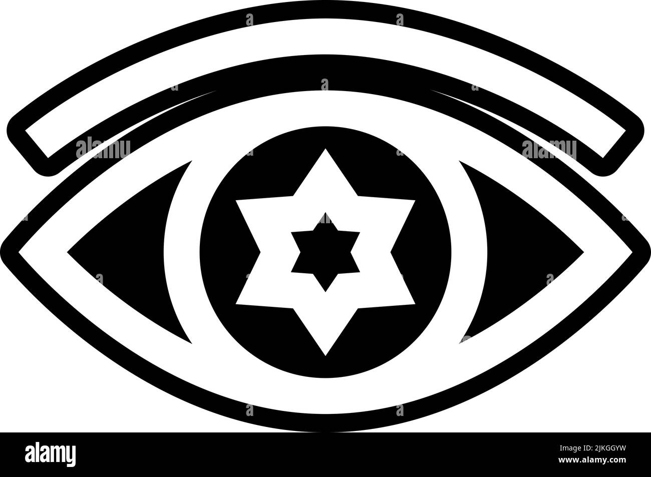 vision icon black vector illustration Stock Vector Image & Art - Alamy