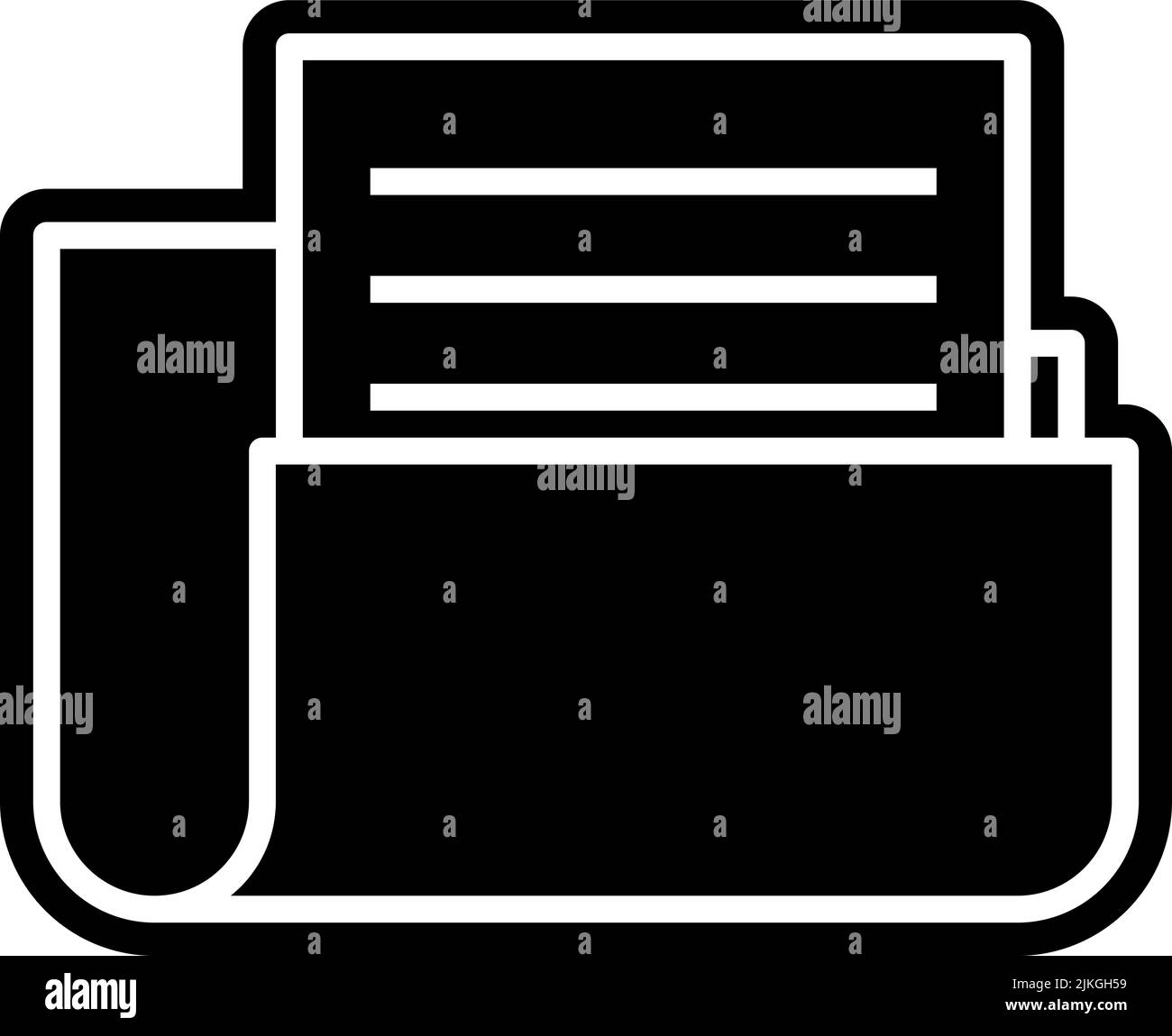 folder icon black vector illustration Stock Vector Image & Art - Alamy