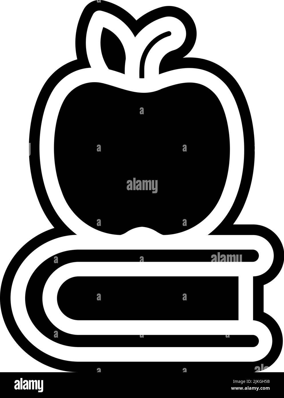 apple icon black vector illustration Stock Vector Image & Art - Alamy