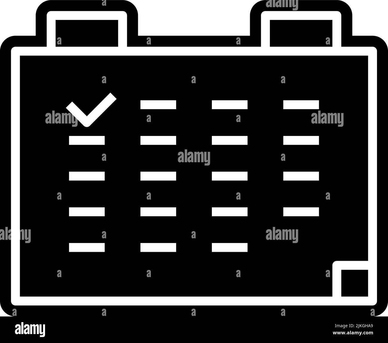 calendar icon black vector illustration Stock Vector Image & Art - Alamy