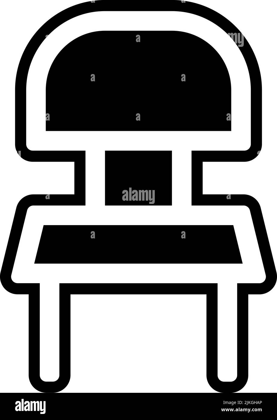 chair icon black vector illustration Stock Vector Image & Art - Alamy