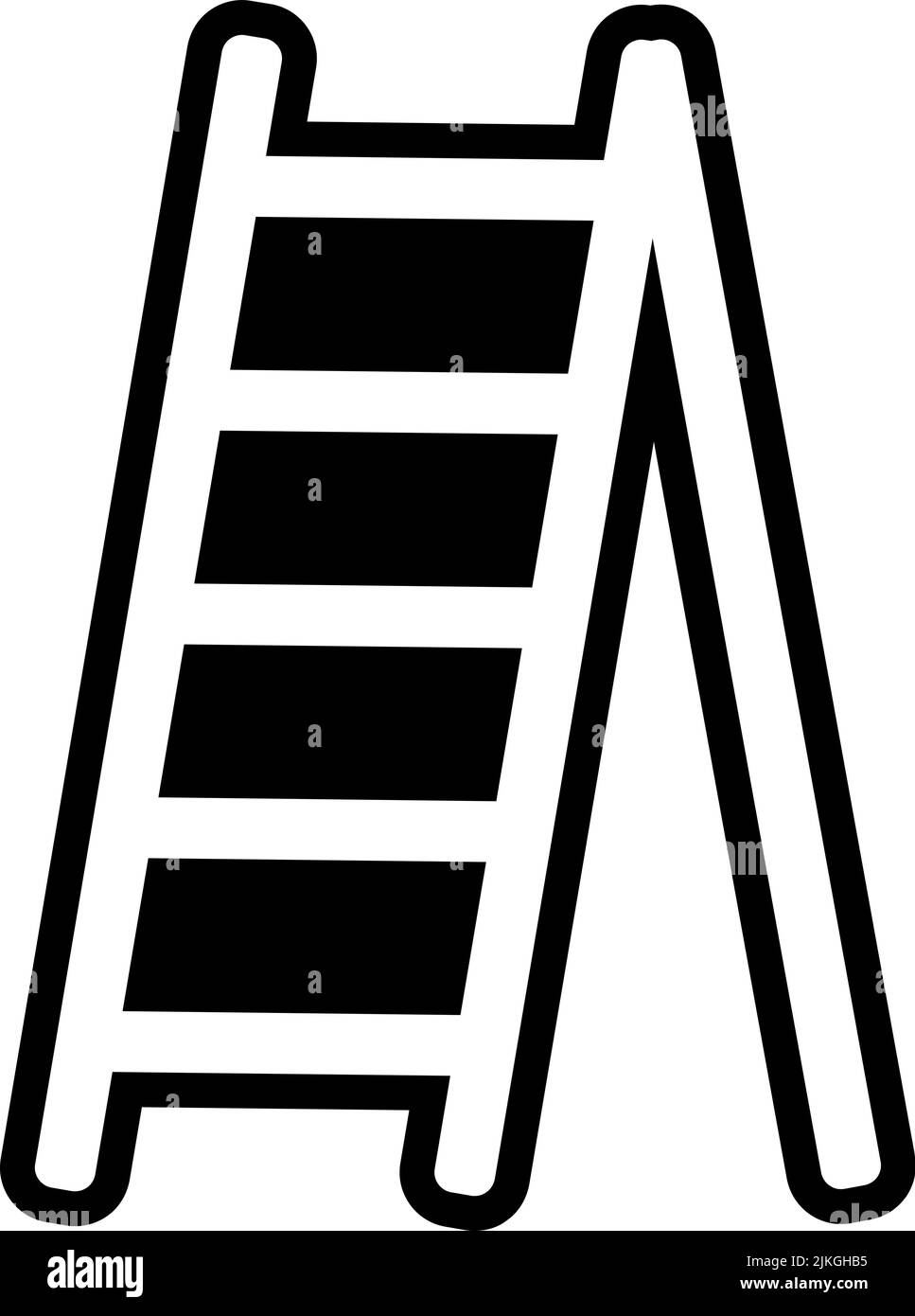 ladder icon black vector illustration Stock Vector Image & Art - Alamy