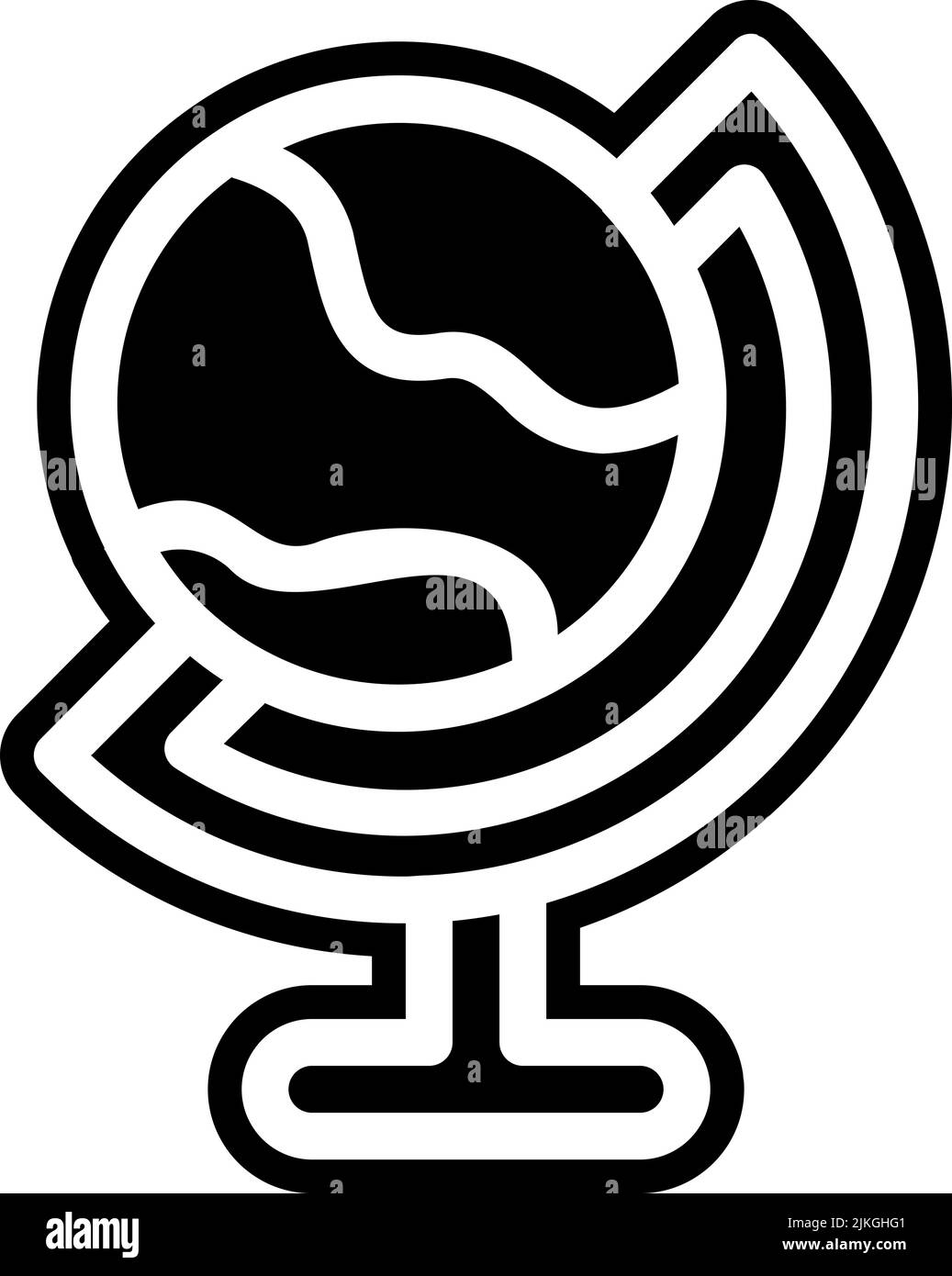 Globe icon black hi-res stock photography and images - Alamy