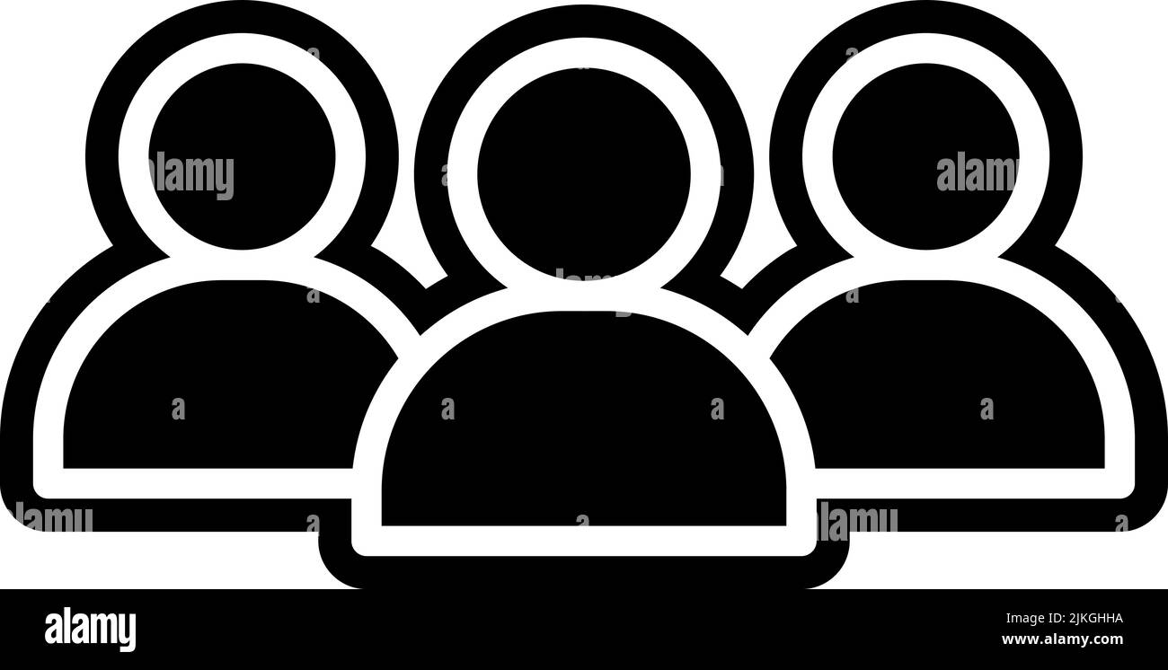 team icon black vector illustration Stock Vector Image & Art - Alamy
