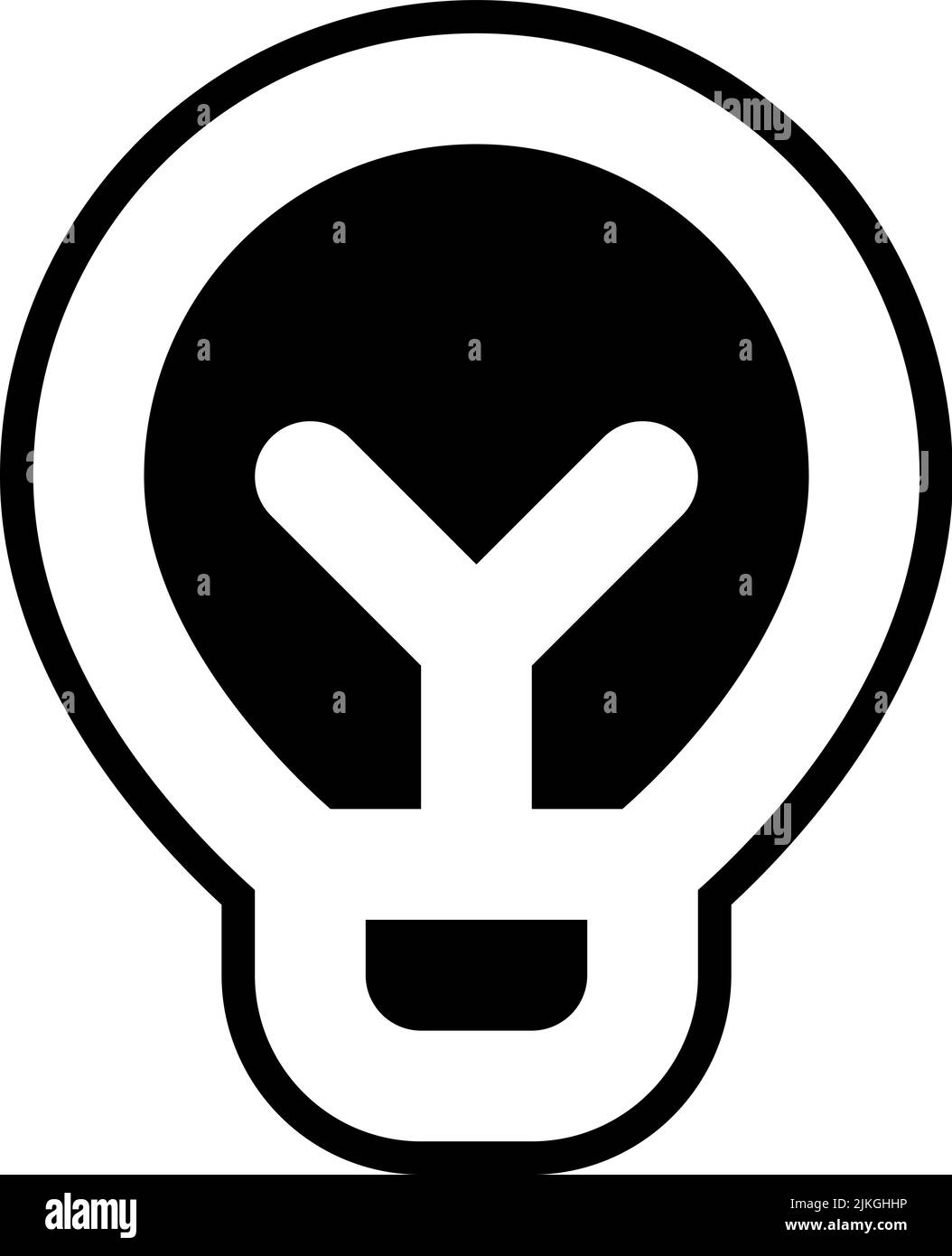 idea icon black vector illustration Stock Vector Image & Art - Alamy