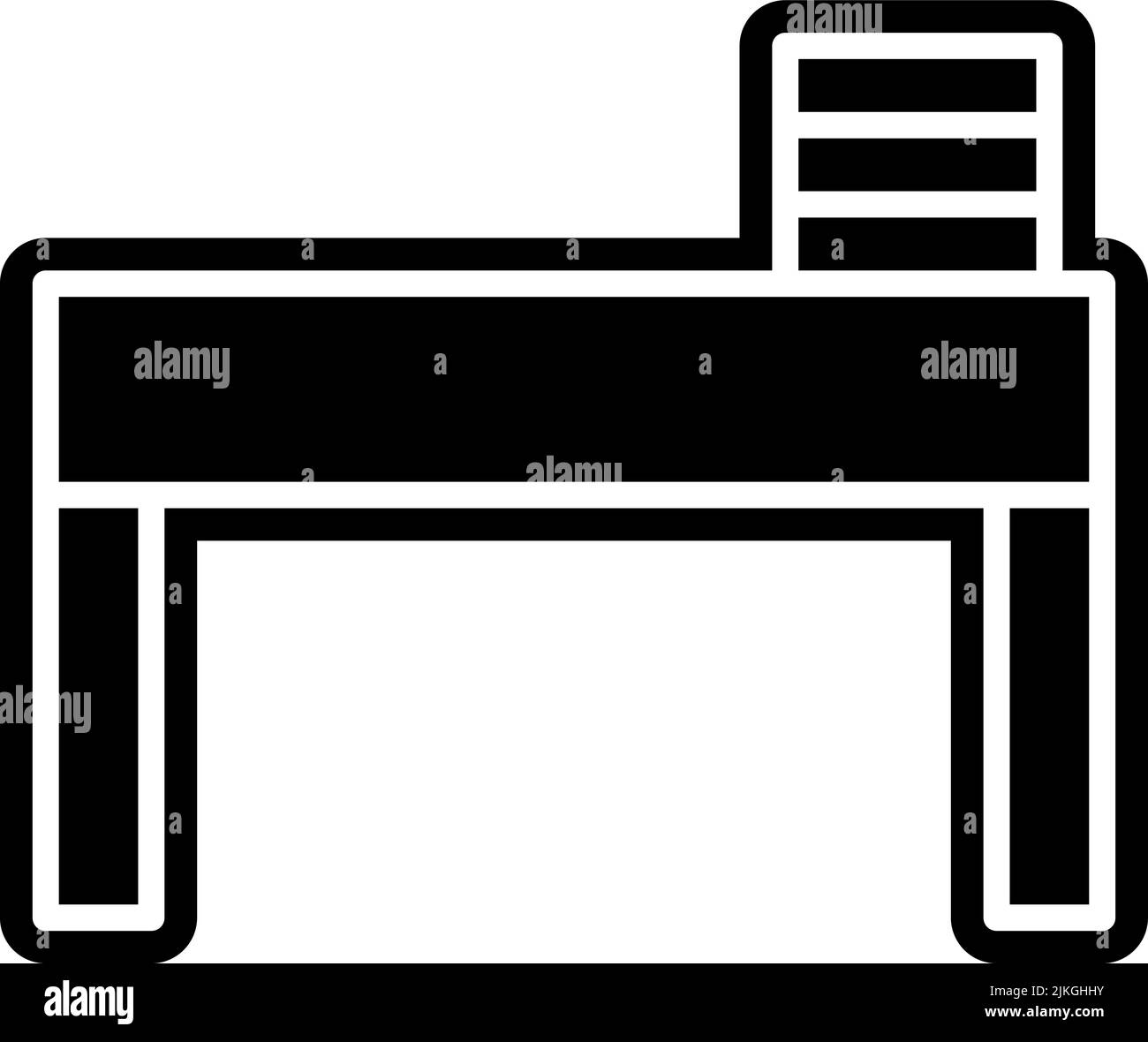 table icon black vector illustration Stock Vector Image & Art - Alamy