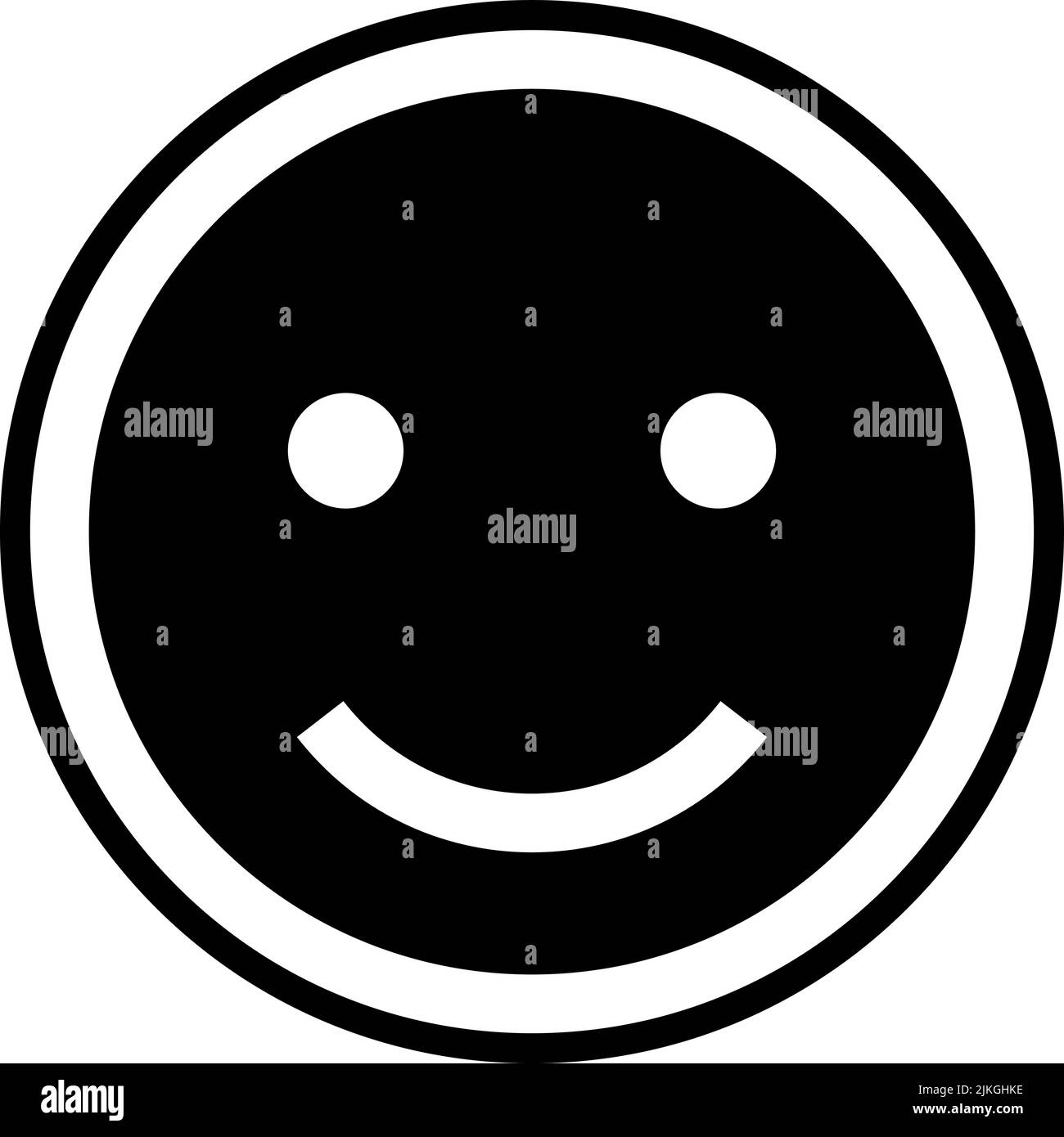 smile icon black vector illustration Stock Vector Image & Art - Alamy