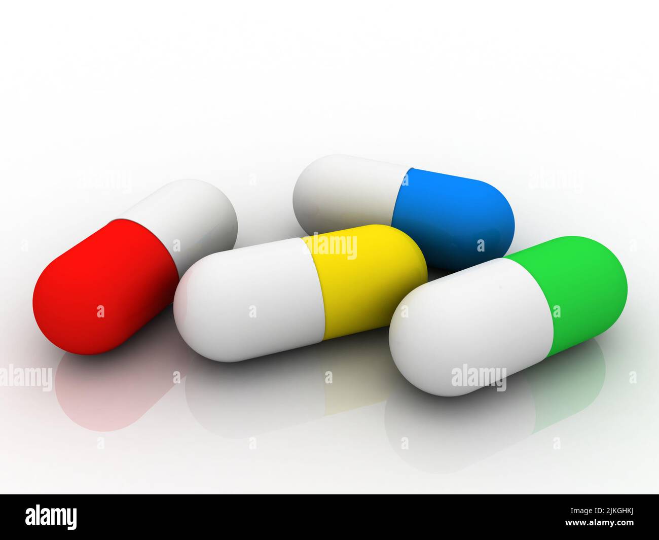 3d rendering healthcare medical tablets Stock Photo - Alamy