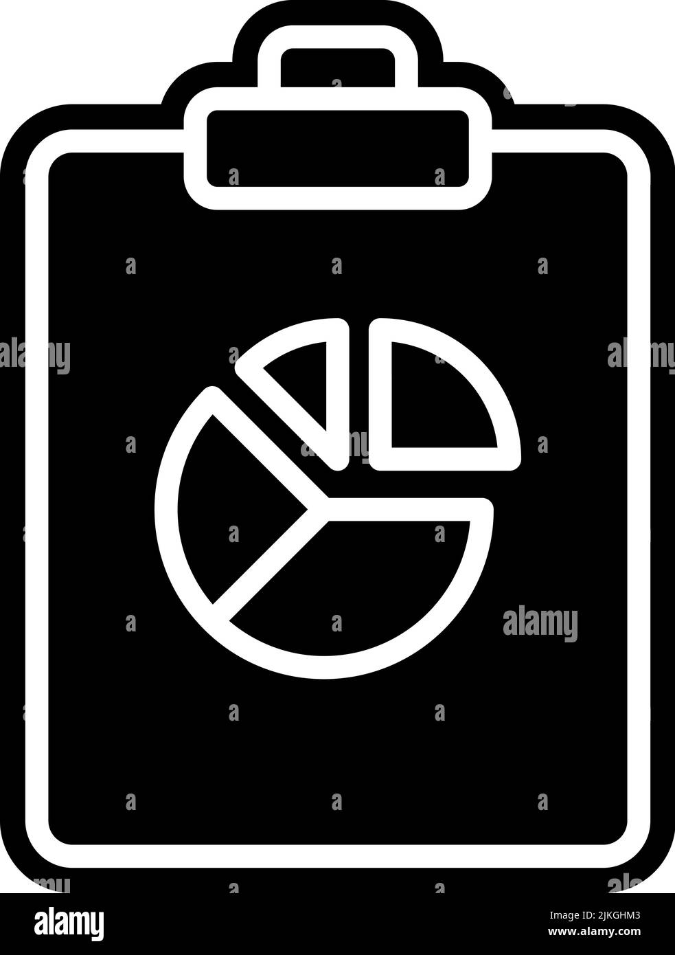 business report icon black vector illustration Stock Vector Image & Art ...