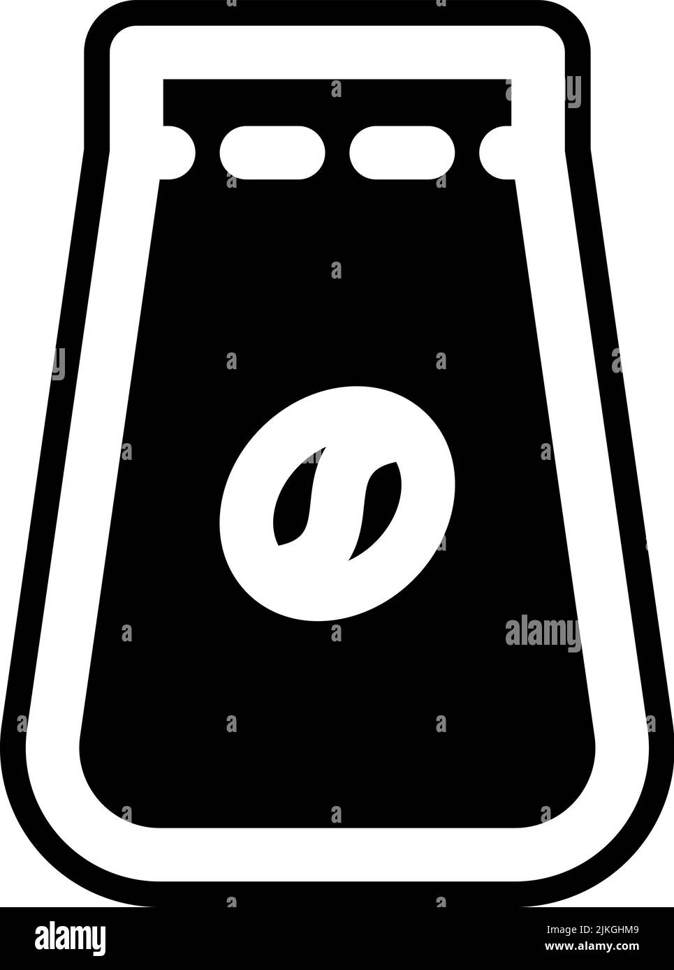 coffee bag icon black vector illustration Stock Vector Image & Art - Alamy