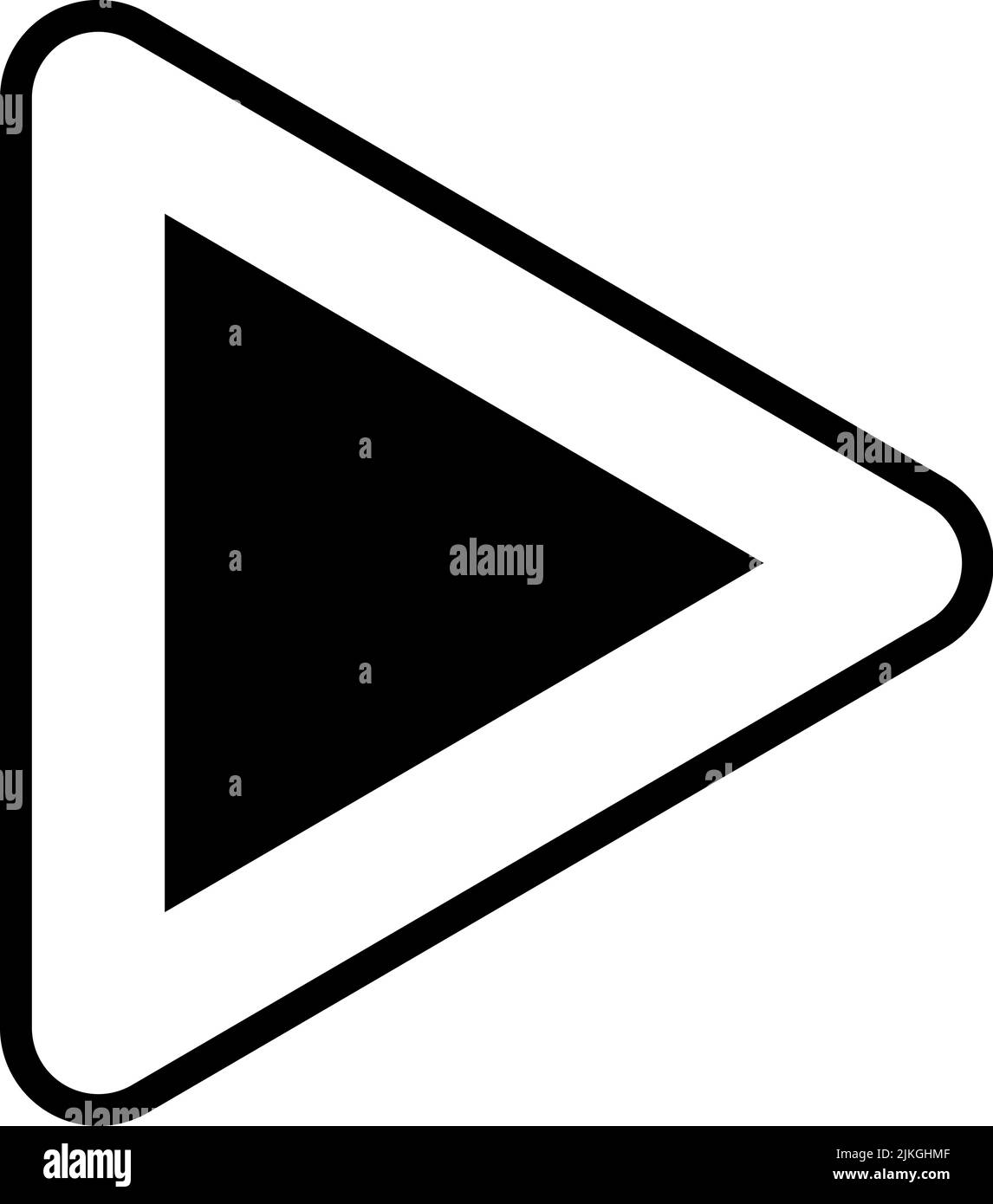 play icon black vector illustration Stock Vector Image & Art - Alamy