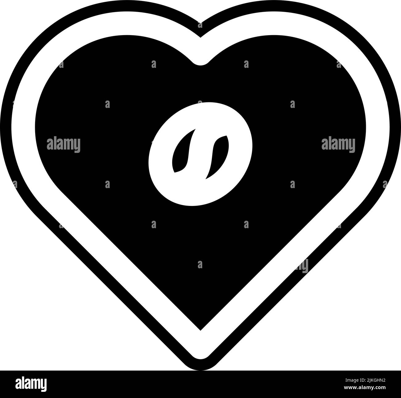heart icon black vector illustration Stock Vector Image & Art - Alamy