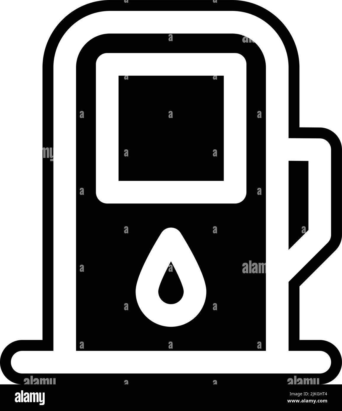 gas station icon black vector illustration Stock Vector Image & Art - Alamy