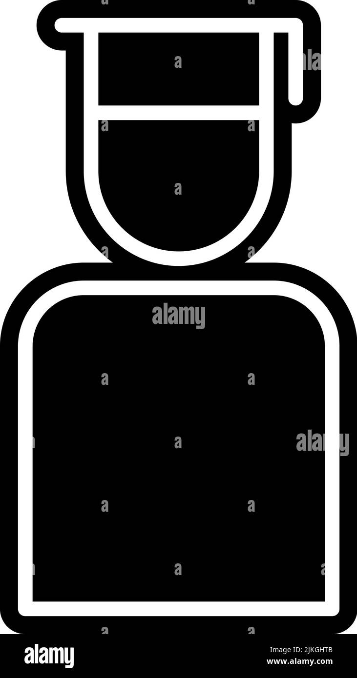 student icon black vector illustration Stock Vector Image & Art - Alamy
