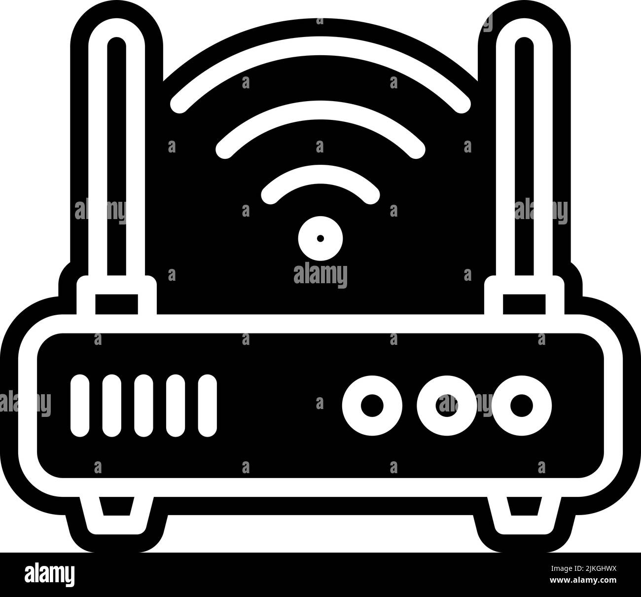 router icon black vector illustration Stock Vector Image & Art - Alamy