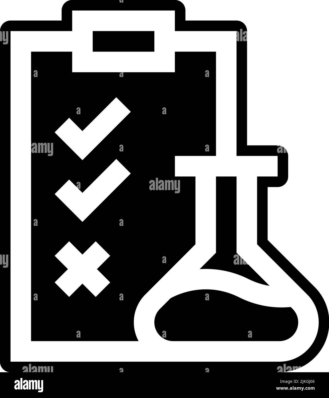 test icon black vector illustration Stock Vector Image & Art - Alamy
