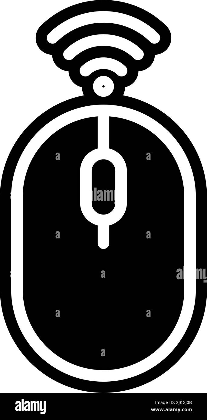 computer mouse icon black vector illustration Stock Vector Image & Art ...