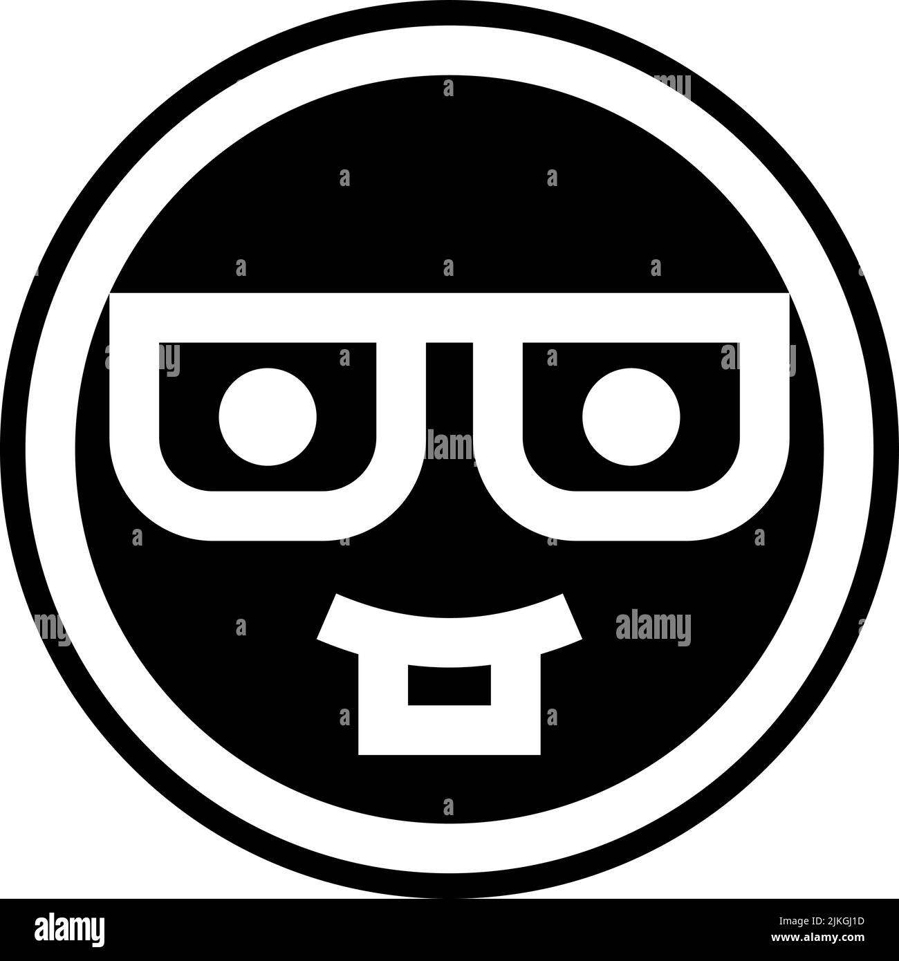 nerd icon black vector illustration Stock Vector Image & Art - Alamy