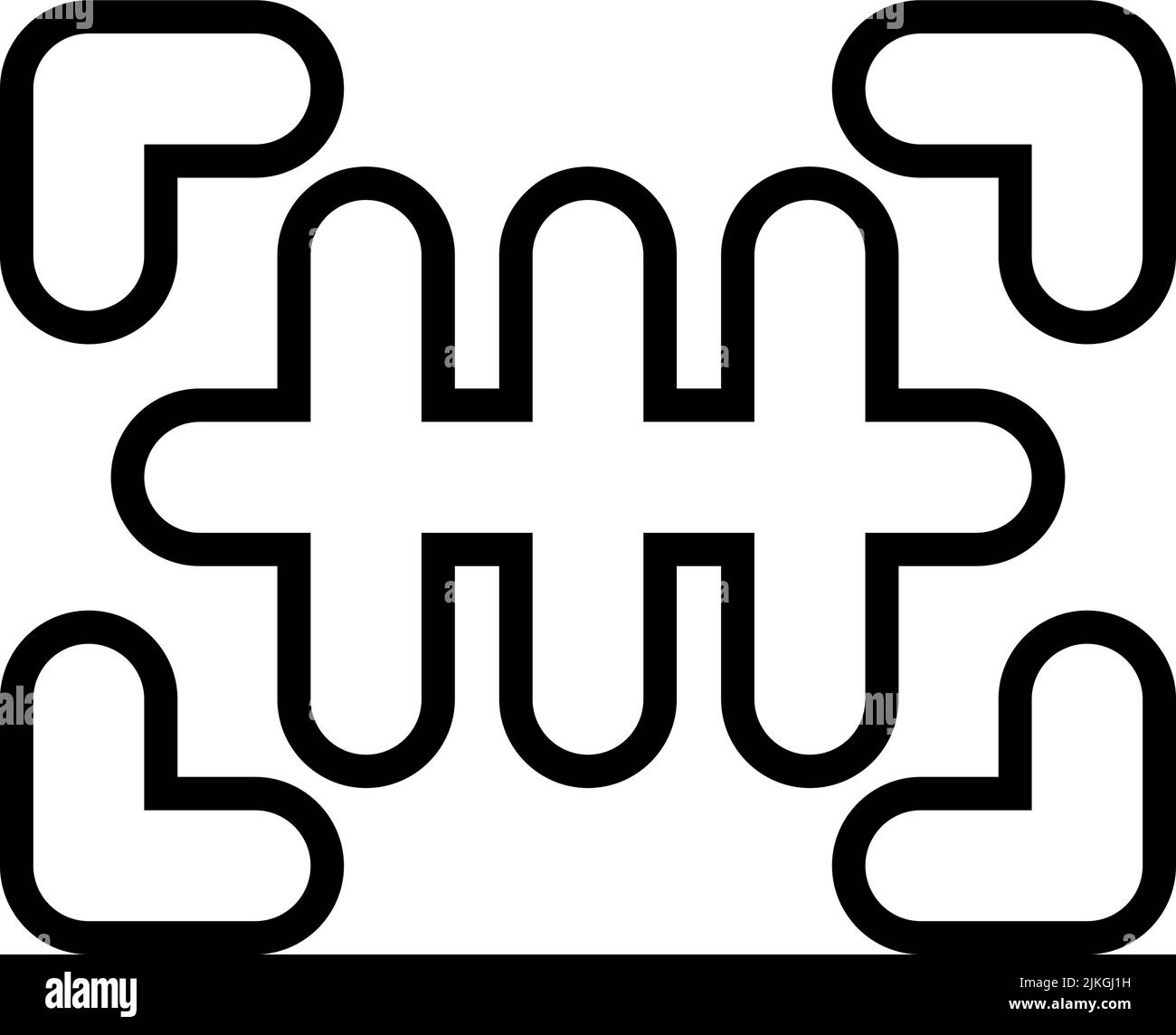 barcode icon black vector illustration Stock Vector Image & Art - Alamy