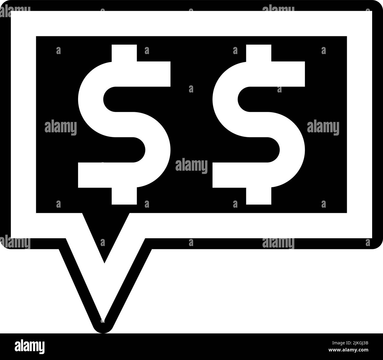 money talk icon black vector illustration Stock Vector Image & Art - Alamy