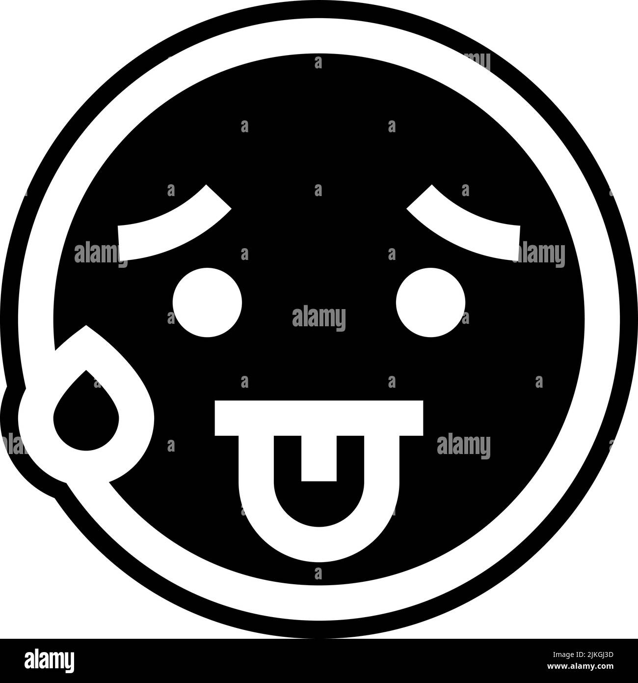 hot icon black vector illustration Stock Vector Image & Art - Alamy