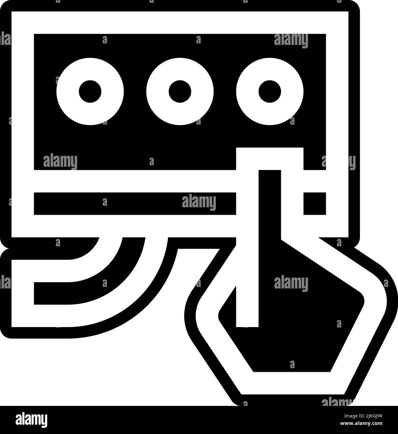 control panel icon black vector illustration Stock Vector Image & Art ...