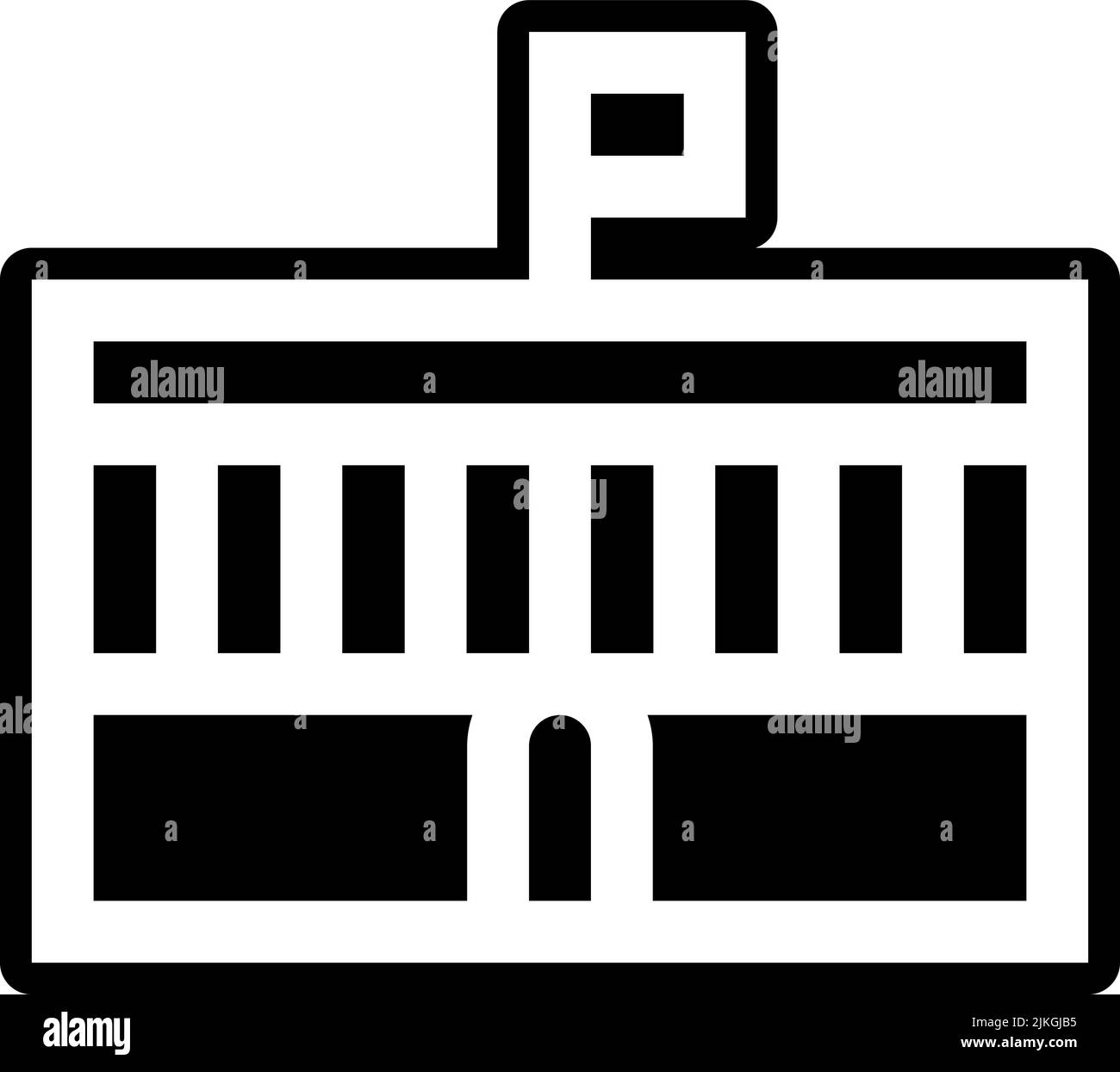 sansad bhavan icon black vector illustration Stock Vector Image & Art ...