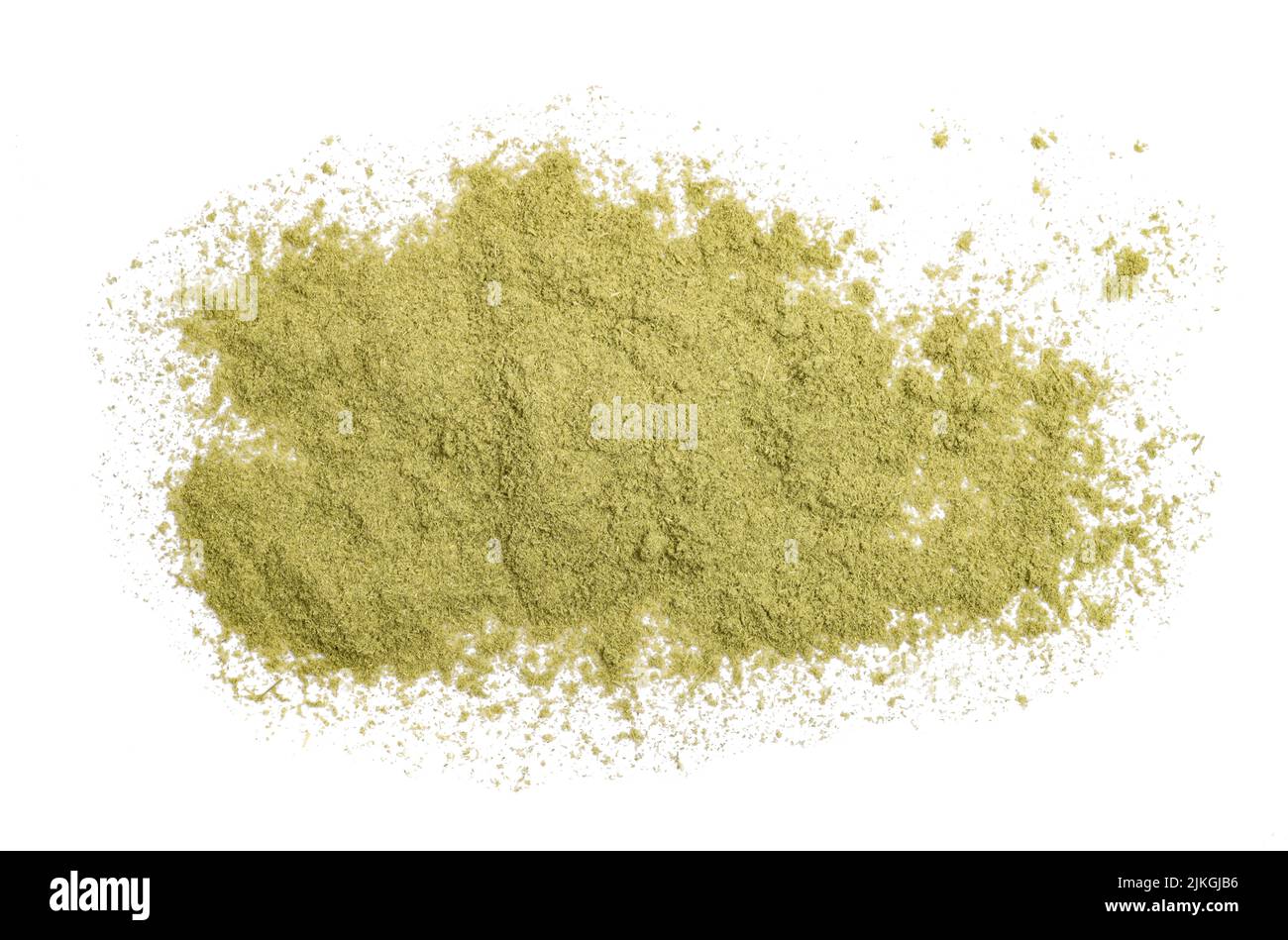 Lemongrass powder pile isolated on white background Stock Photo - Alamy