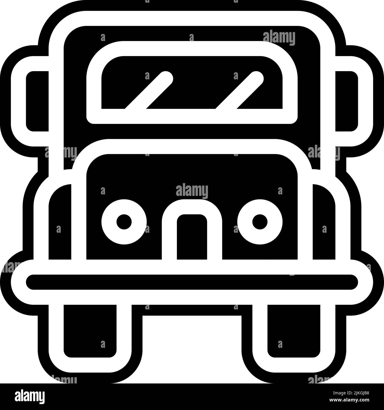 School bus circle icon Stock Vector Images - Alamy