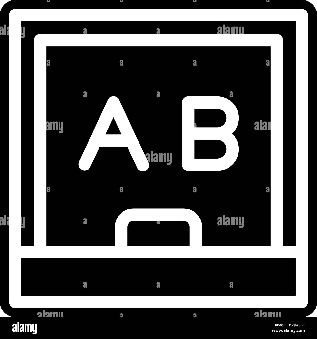 blackboard icon black vector illustration Stock Vector Image & Art - Alamy