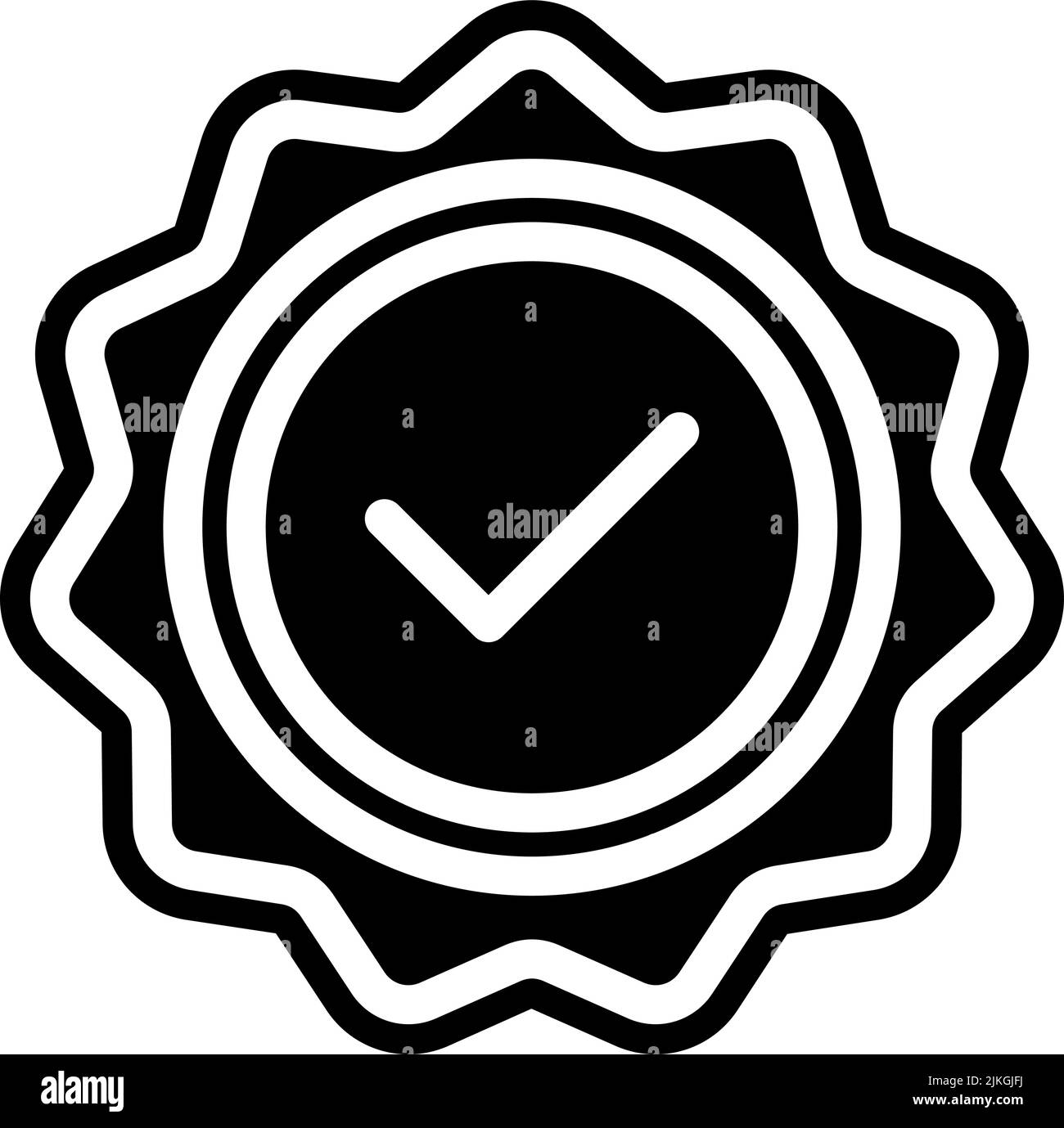 guaranteed icon black vector illustration Stock Vector Image & Art - Alamy
