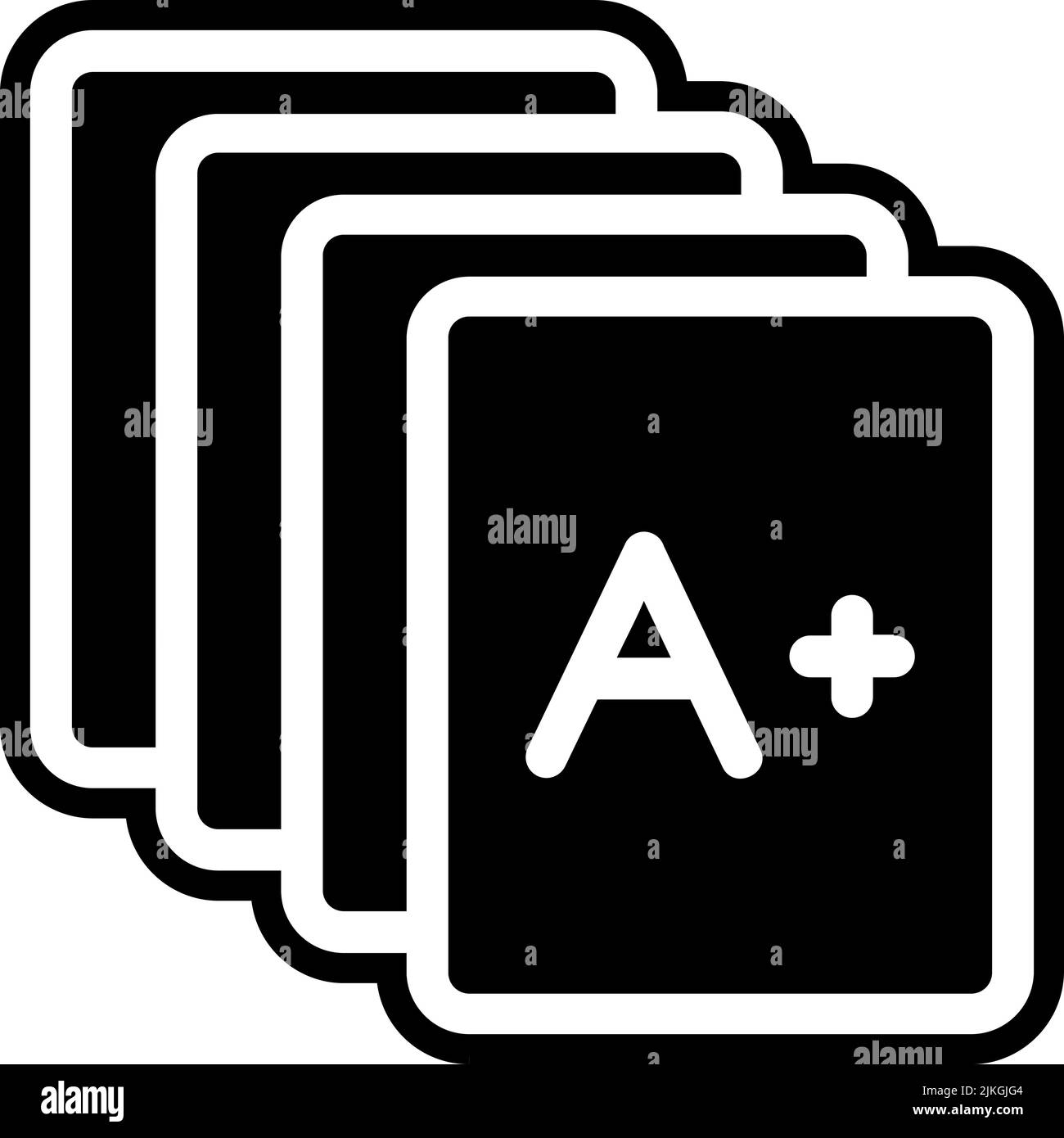 exam icon black vector illustration Stock Vector Image & Art - Alamy