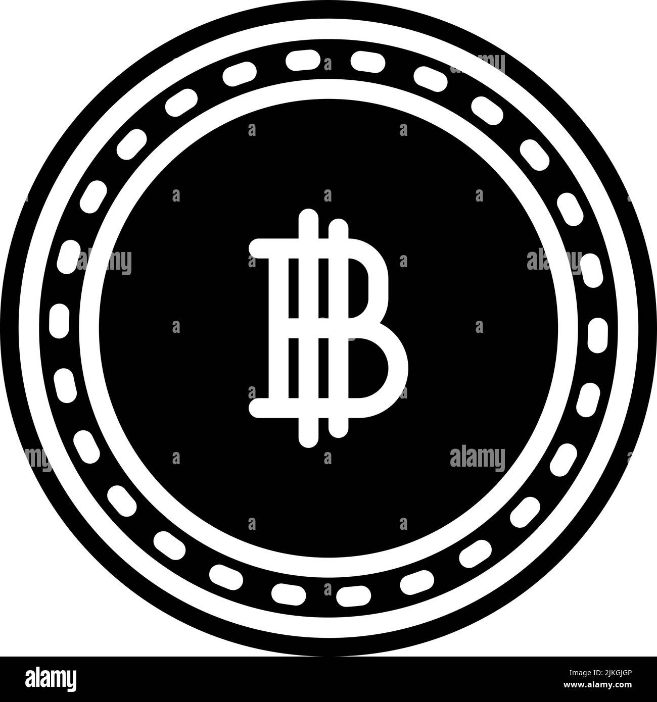 bitcoin icon black vector illustration Stock Vector Image & Art - Alamy