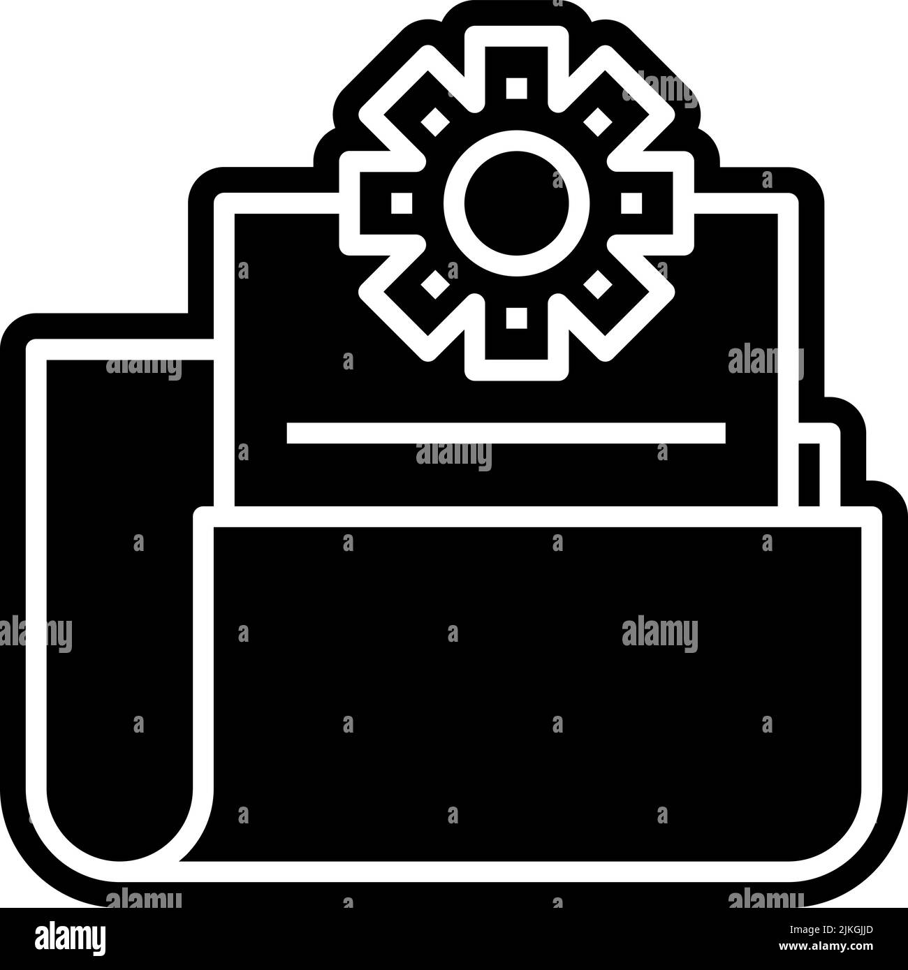 data management icon black vector illustration Stock Vector Image & Art ...