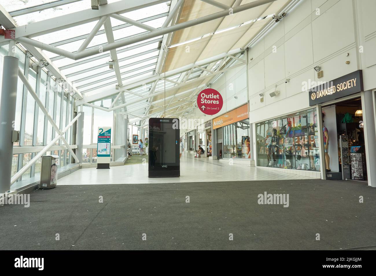 Shopping mall interior at closing time Stock Photo - Alamy