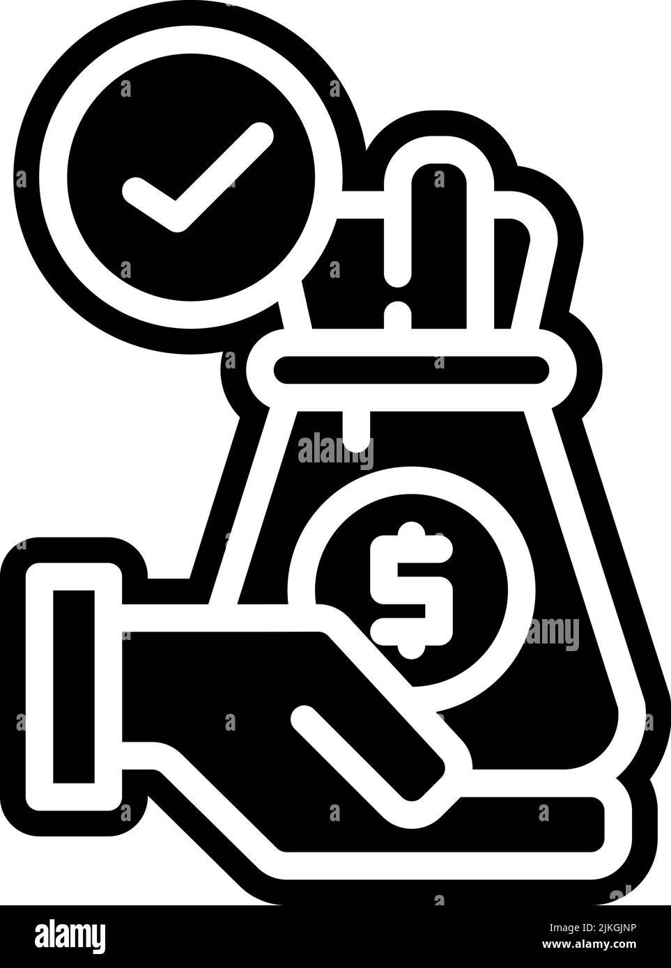 give money icon black vector illustration Stock Vector Image & Art - Alamy