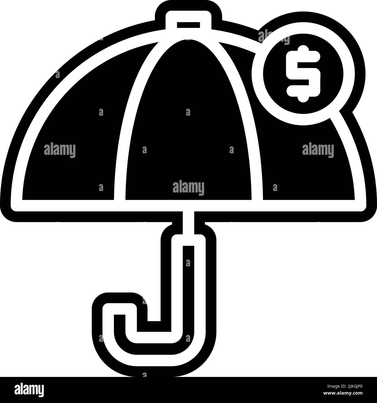 insurance icon black vector illustration Stock Vector Image & Art - Alamy