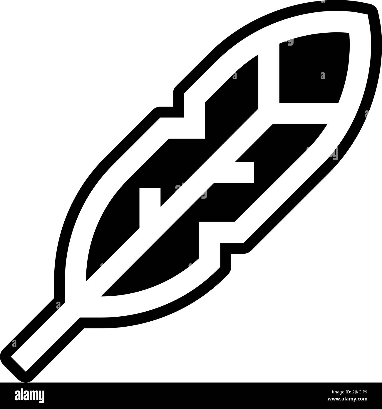 feather icon black vector illustration Stock Vector Image & Art - Alamy