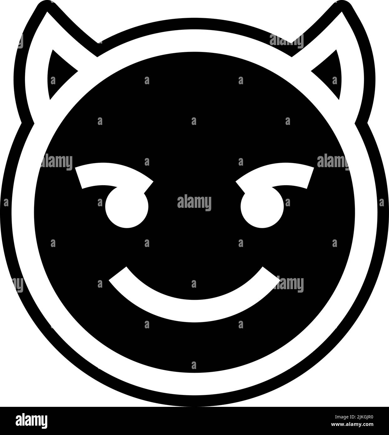 devil icon black vector illustration Stock Vector Image & Art - Alamy