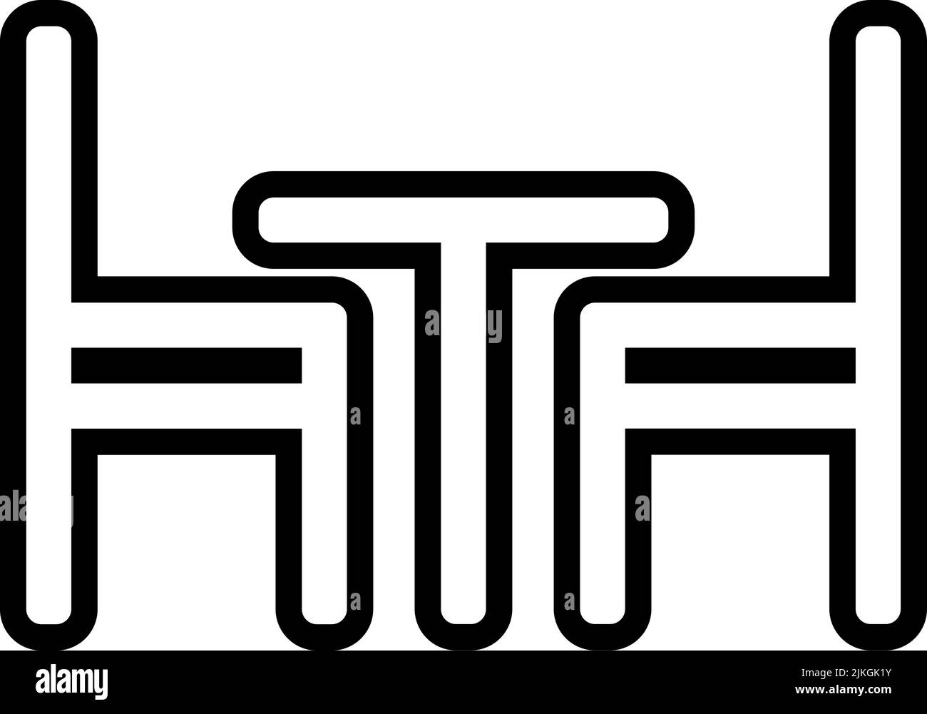 cafe icon black vector illustration Stock Vector Image & Art - Alamy