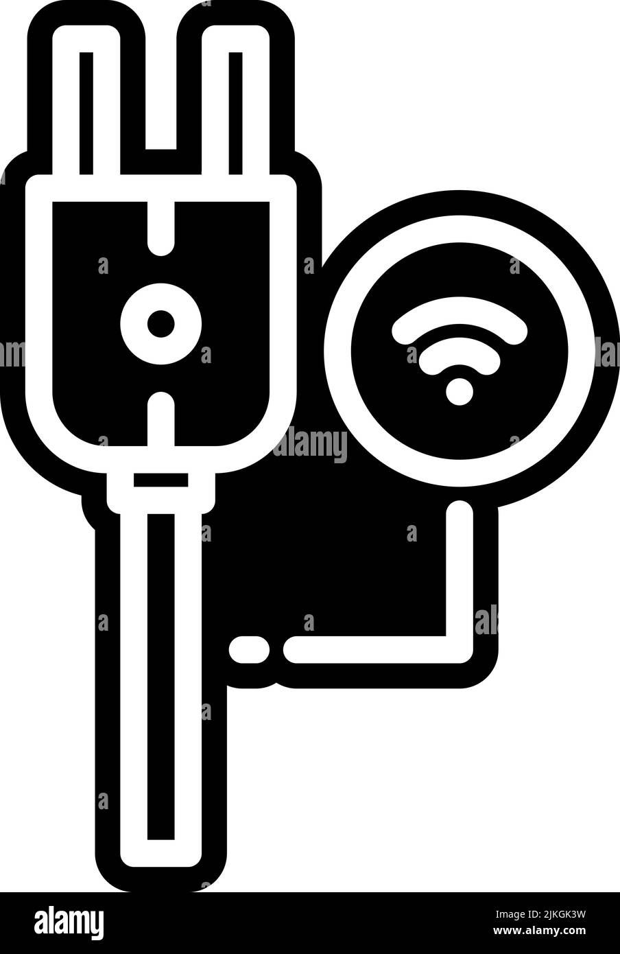 plug icon black vector illustration Stock Vector Image & Art - Alamy