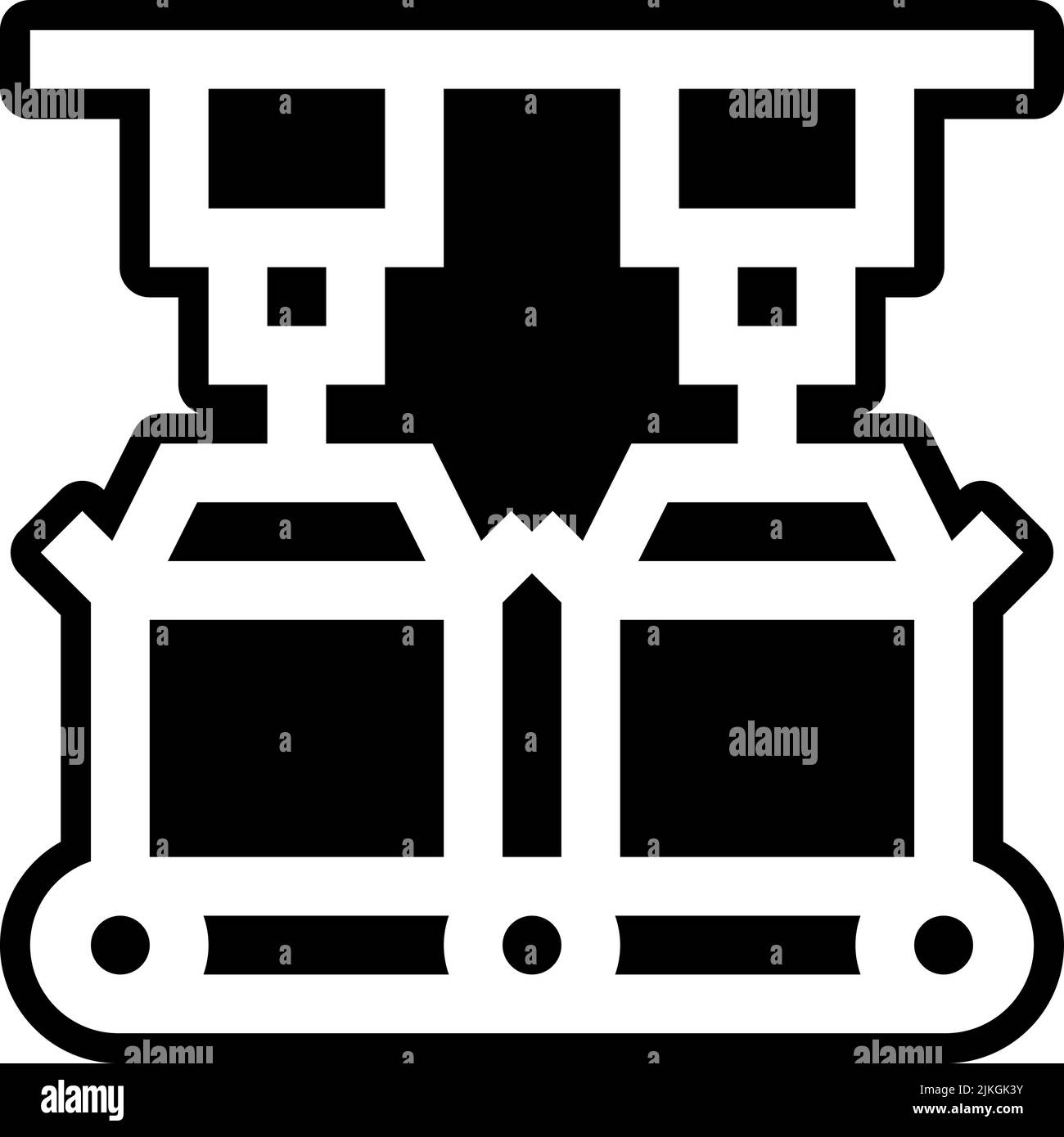 production icon black vector illustration Stock Vector Image & Art - Alamy